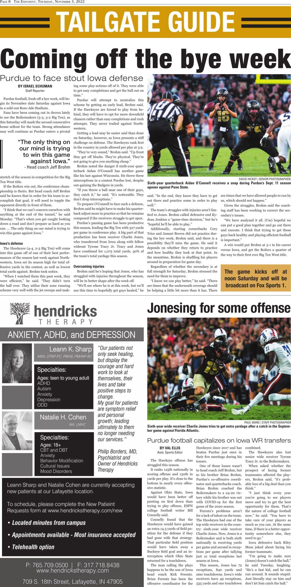 Tailgate Guide 11/3/22 | | purdueexponent.org