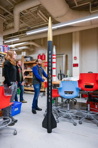 1/31/24 Purdue Orbital rocket on display | Campus | purdueexponent.org