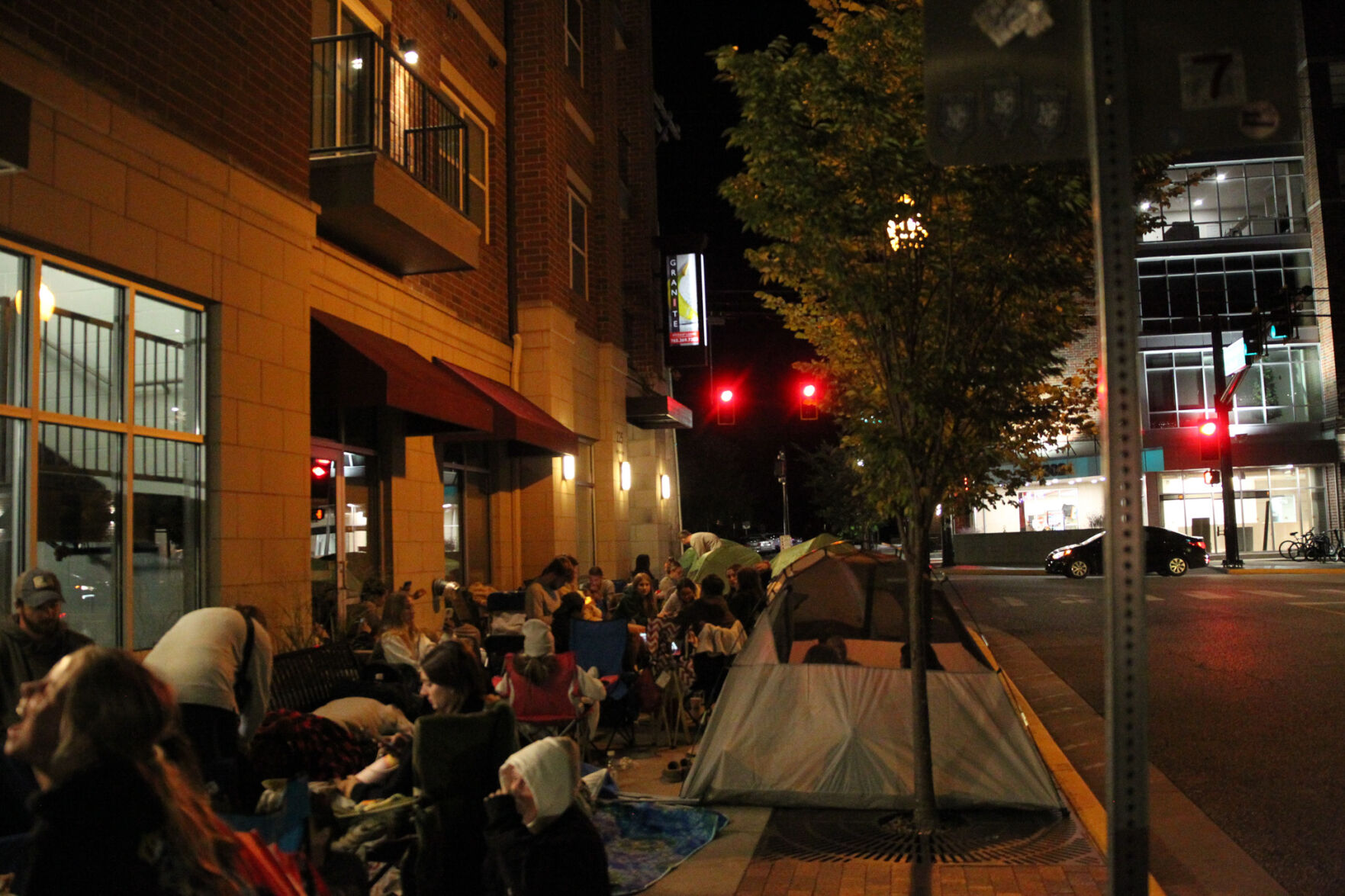 Students camp outside Granite for 2024-2025 leases | Campus ...