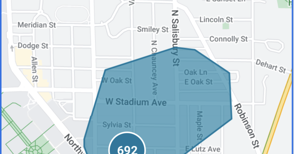 Traffic accident causes two-hour outage near campus, power now restored ...
