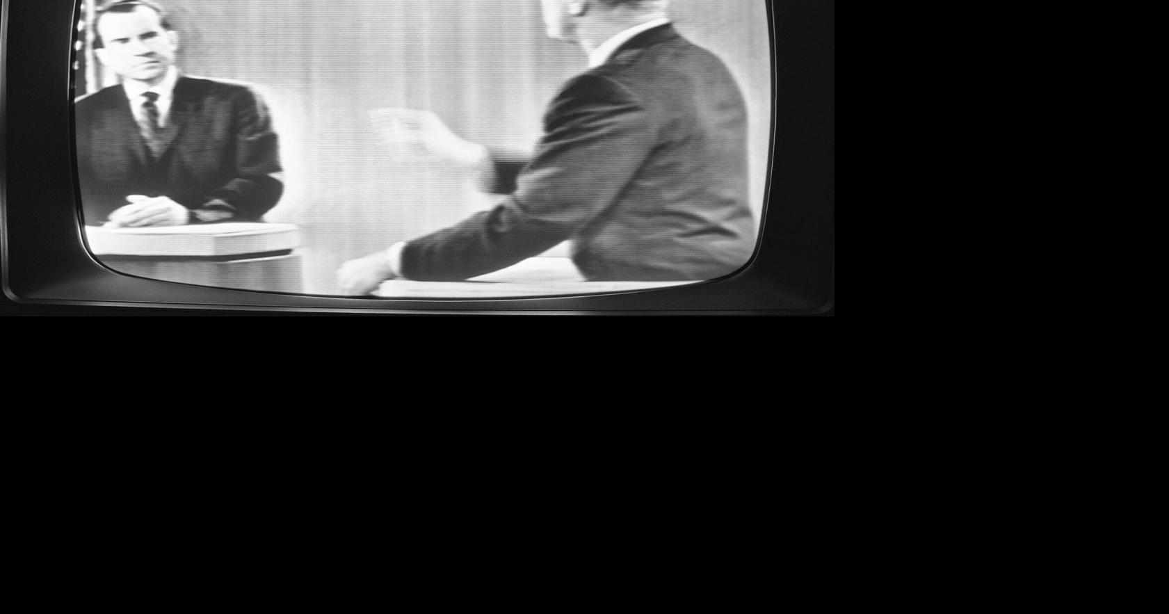 The first televised debate between Nixon and JFK