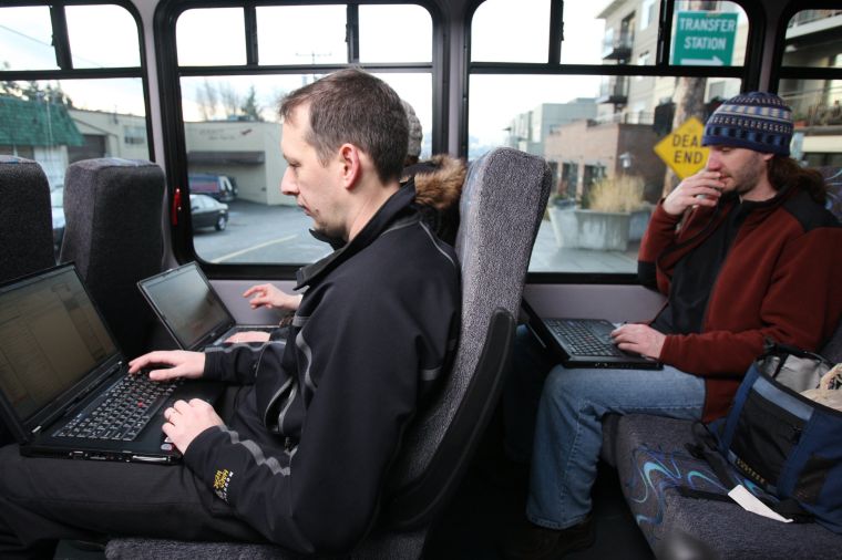 Microsoft has one of the nation's largest employee bus services