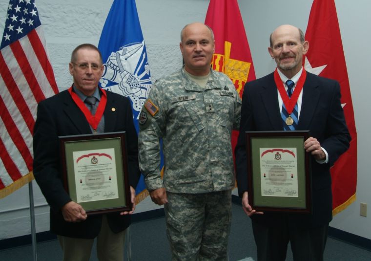 Bruce Stout and Jerry Jackson recipients of Samuel Sharpe Award