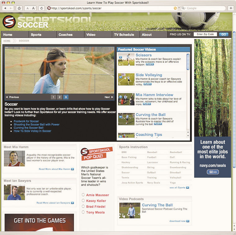 Brush up on sports basics at this Web site