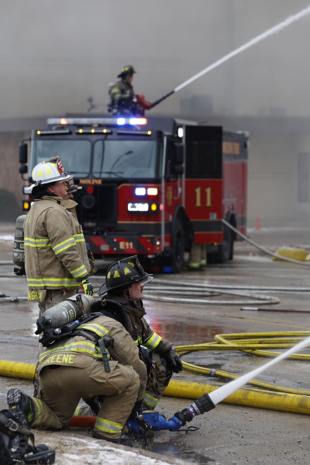 Moline firefighters respond to gas leak Thursday, June 5