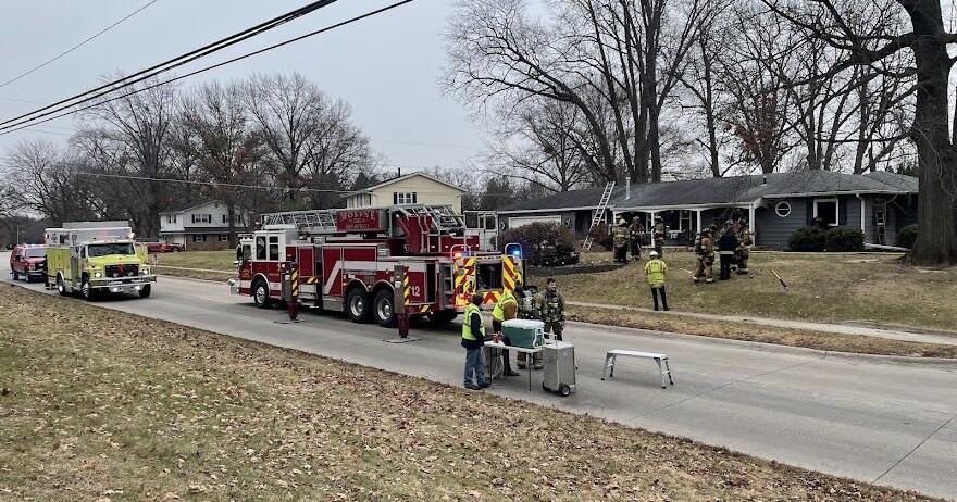 Fire Thursday morning damages a Moline home