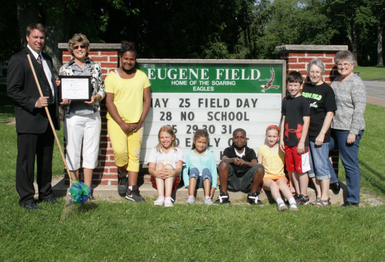 Eugene Field wins Golden Rake award for having a clean campus