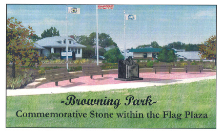 Space on Browning Park commemorative stone a hot item