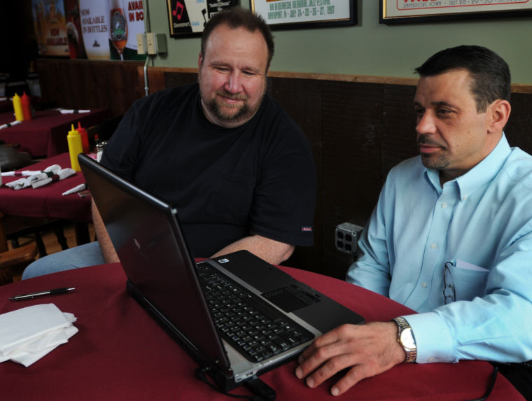 Canadians filming computer documentary at Hunter's Club