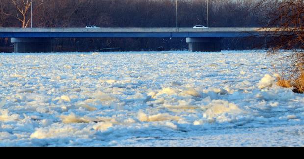 First ice-jam flood of season recedes; next could come anytime