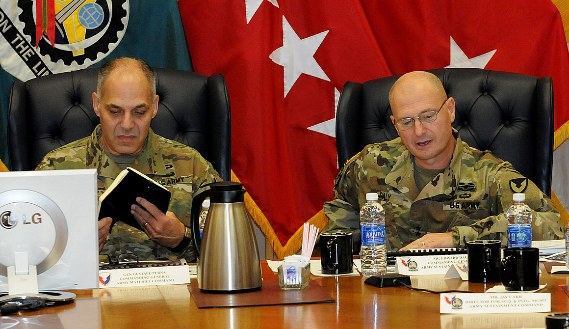 Perna visits Rock Island Arsenal