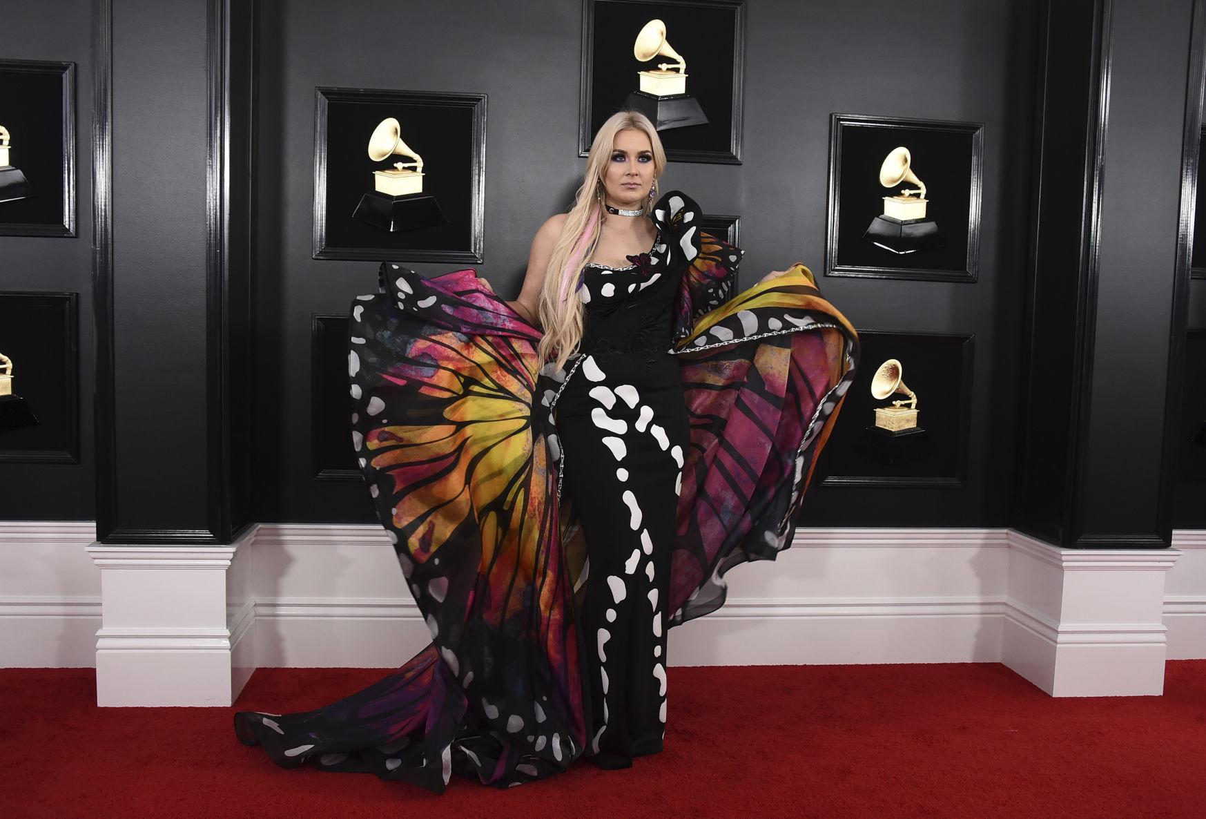 Scenes from the red carpet at the 61st annual Grammy Awards
