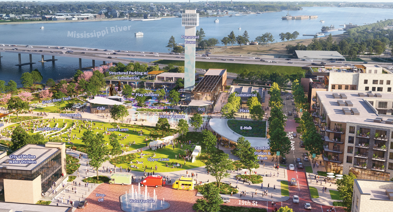 Moline OKs riverfront development plan near I-74 bridge