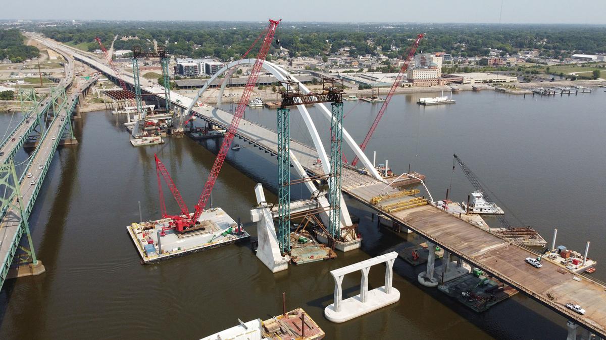 PHOTOS: Progress on the new Interstate 74 bridge between Bettendorf and Moline