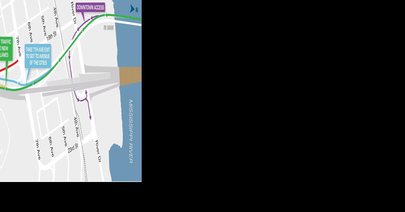 Traffic pattern change takes effect in Moline as part of I-74 project