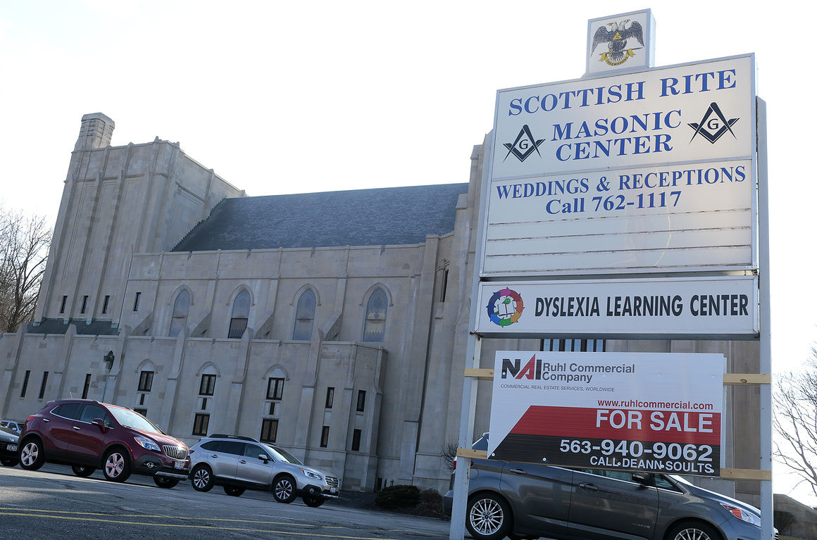 Scottish Rite Cathedral posts for-sale sign | Local News | qconline.com