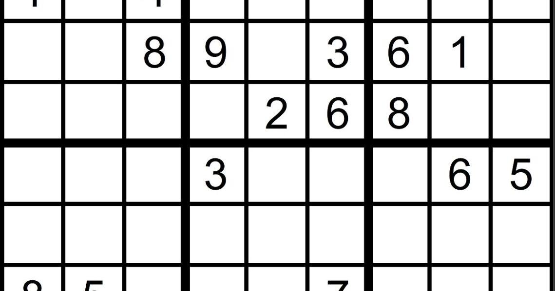 Sudoku | Lifestyles | qvpr.com