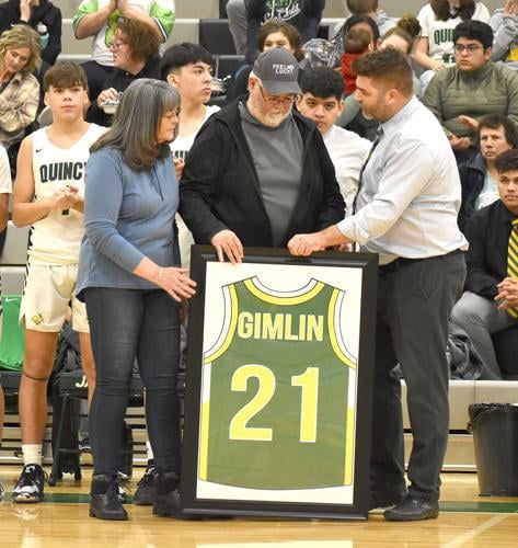 Community pauses to honor Dru Gimlin, his parents before game | Sports ...