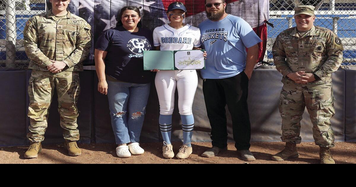 Goddard softball player joins the military to help pursue career in law ...