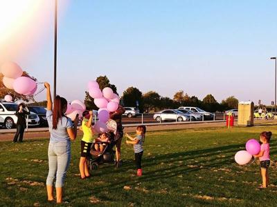 Pink balloon release in memory of Sena | Local News | rdrnews.com