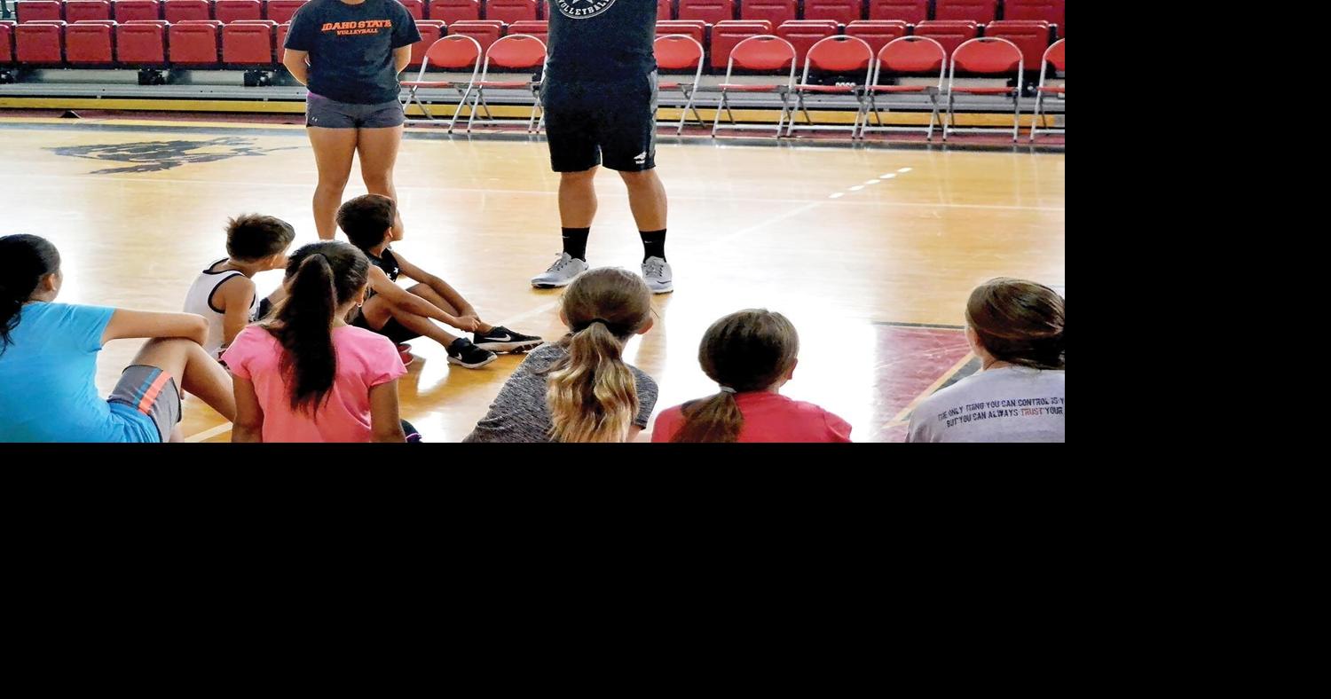 Bronco coaches teach volleyball skills to local players at annual NMMI ...