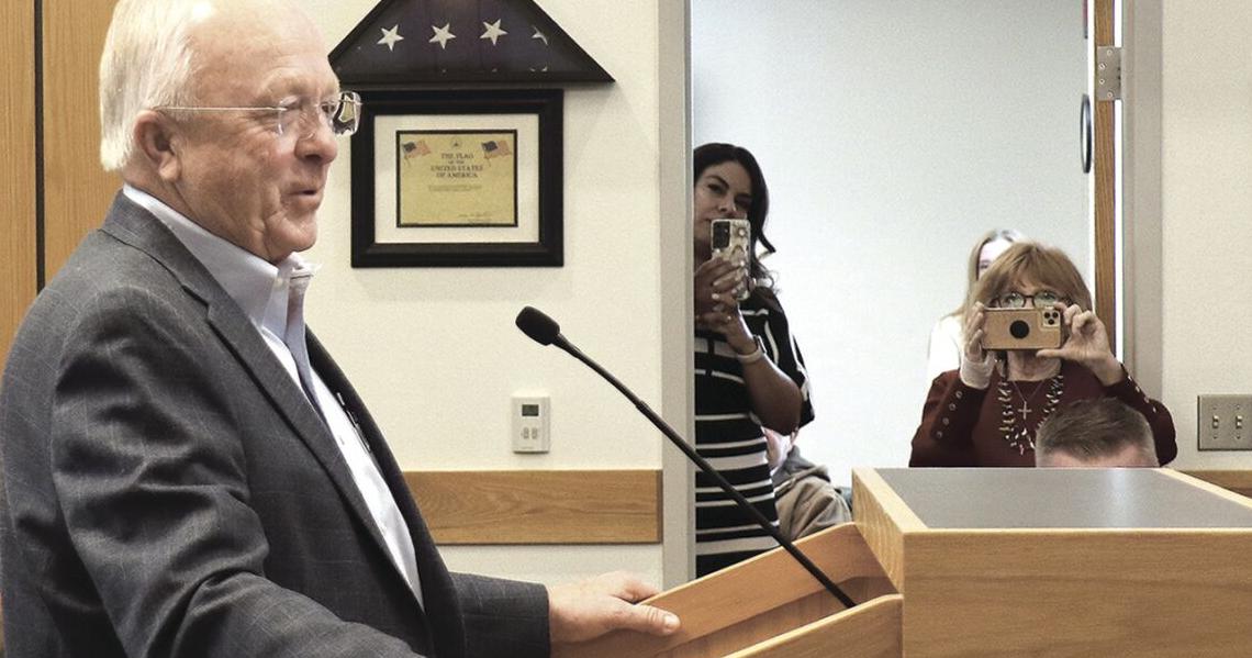 Picturing the Day--Jim Townsend appears at County Commission meeting ...