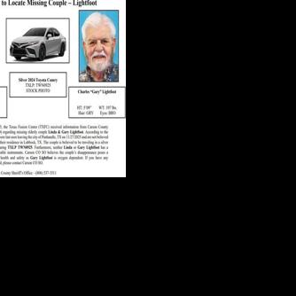 Charles "Gary" Lightfoot and Linda Eppers Lightfoot were last seen ...