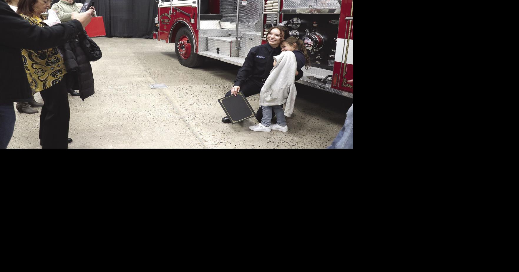 First woman firefighter graduates from fire department academy | Local ...