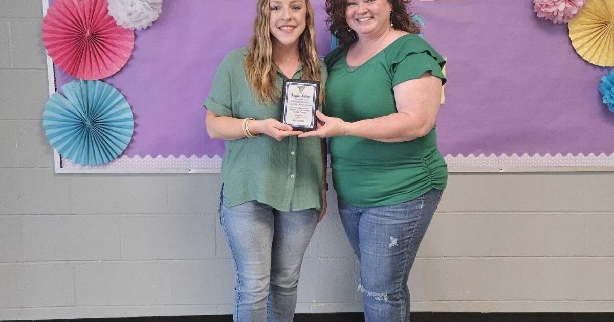 Tharp honored as District Teacher of the Month | Schools ...