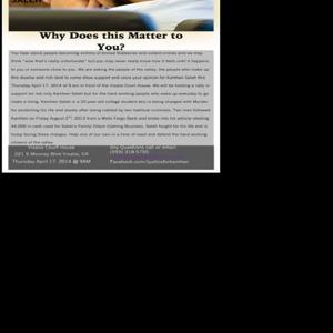 Support rally for Kamhen Saleh | News | recorderonline.com