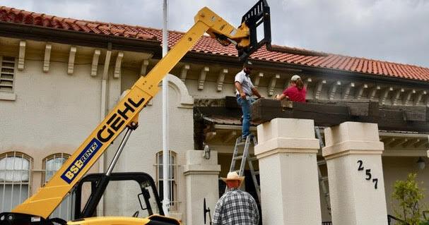 Historic portico being restored at museum | Photos | recorderonline.com
