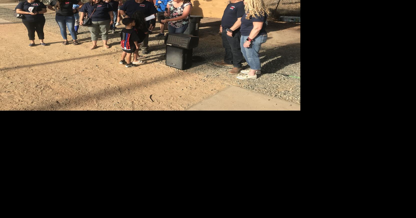 PLL donates $1,000 for flag pole at station 71 | Photos ...