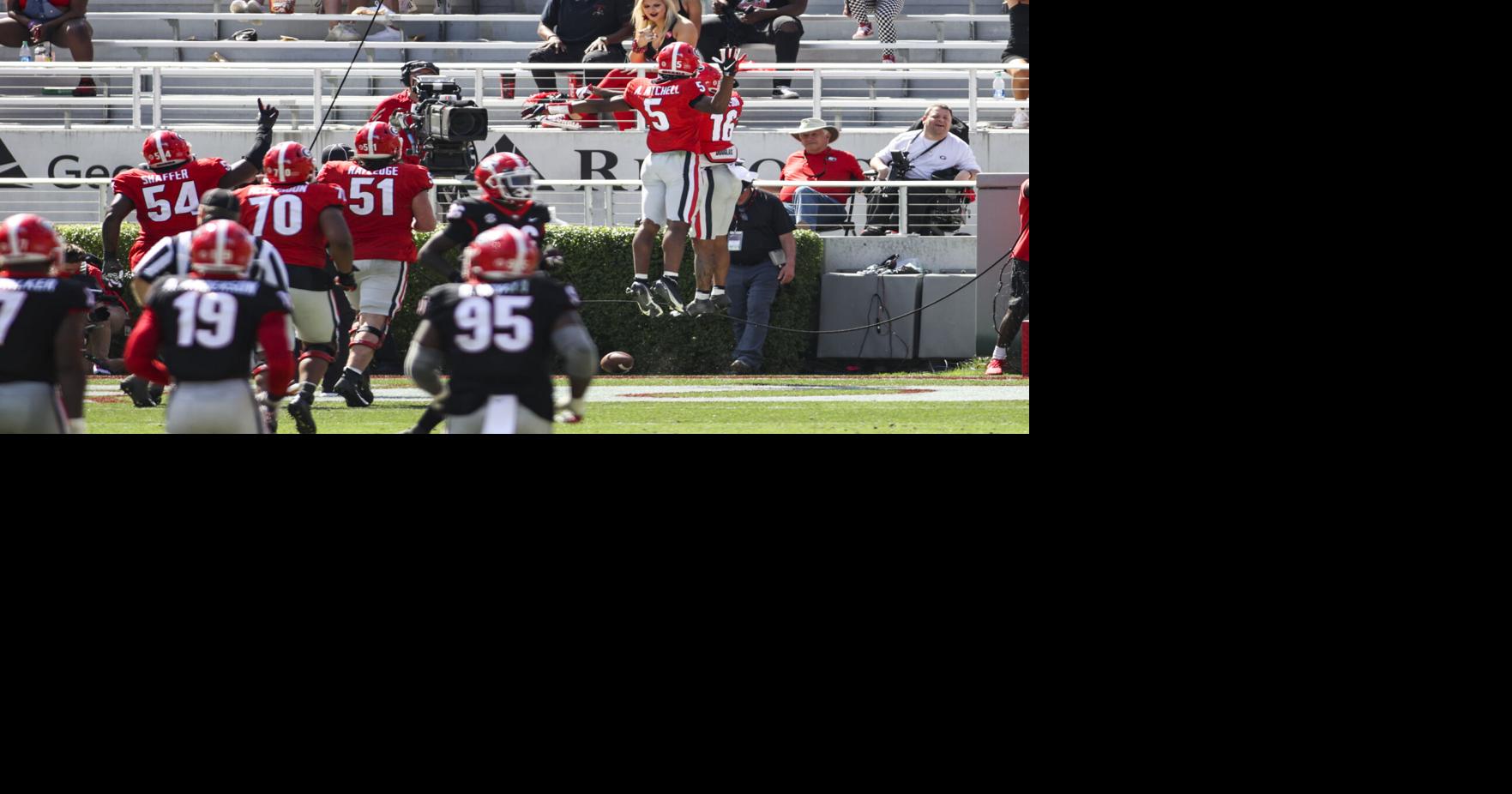 Georgia football exhibits arsenal of receivers at G-Day | Georgia ...