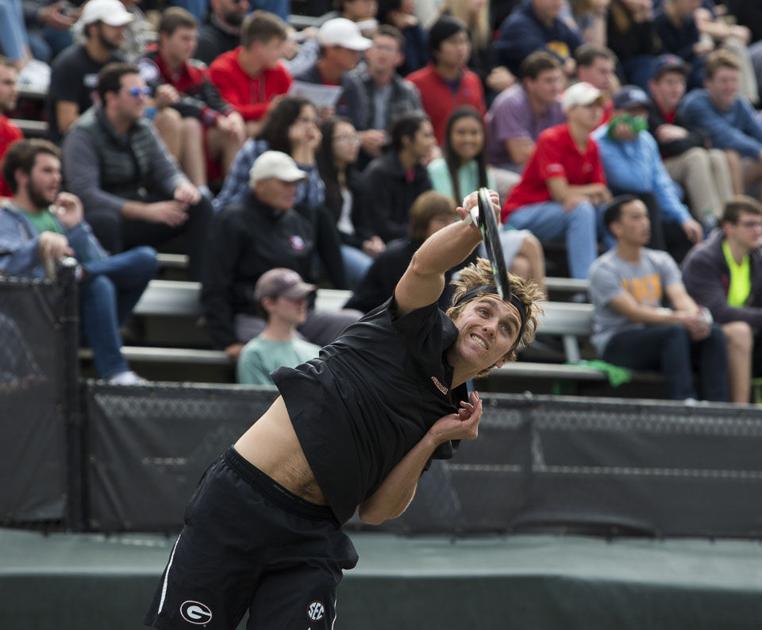 Freshman Nathan Ponwith emerges as the No. 1 for Georgia men’s tennis ...