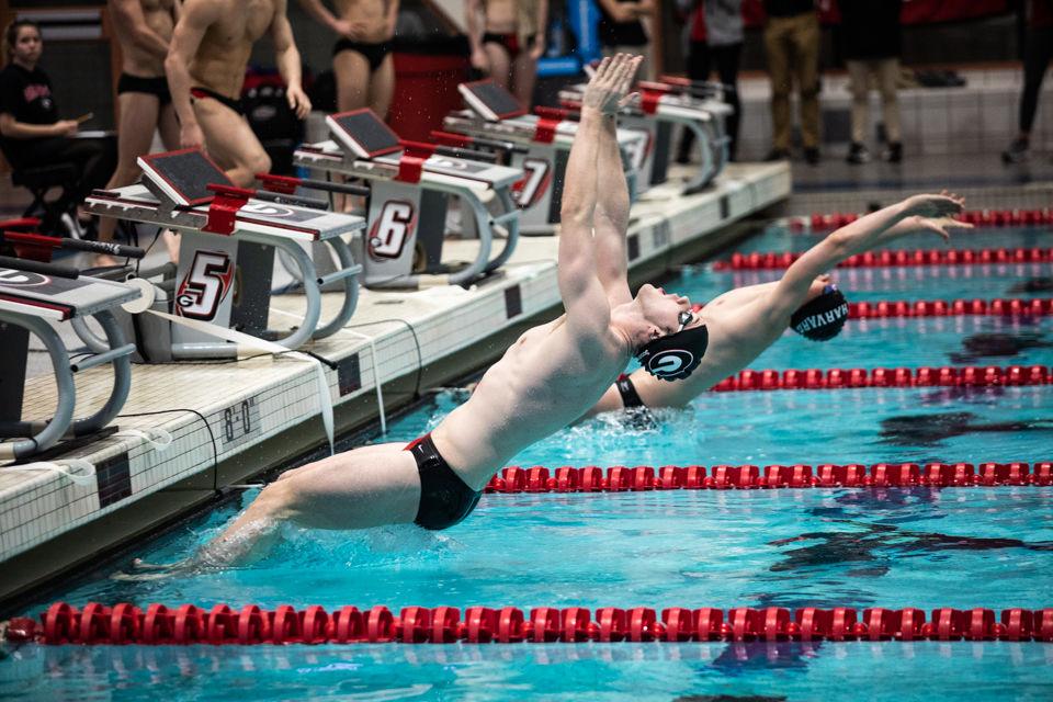 Georgia swimming and diving completes regular season with Last Chance ...