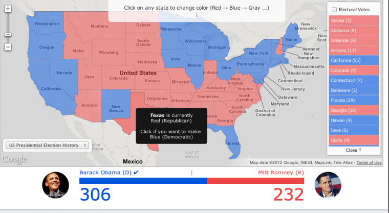 Electoral prediction: Maps | Multimedia | redandblack.com