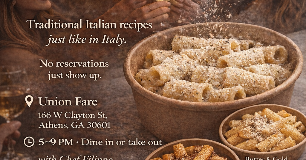 Italian Pasta Pop-Ups with Chef Filippo | Calendar | redandblack.com