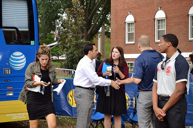 PHOTO GALLERY: SEC Nation at Myers Quad | Rbtv | redandblack.com