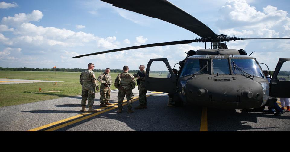 UGA ROTC Cadets ride in Blackhawk helicopter as part of training ...