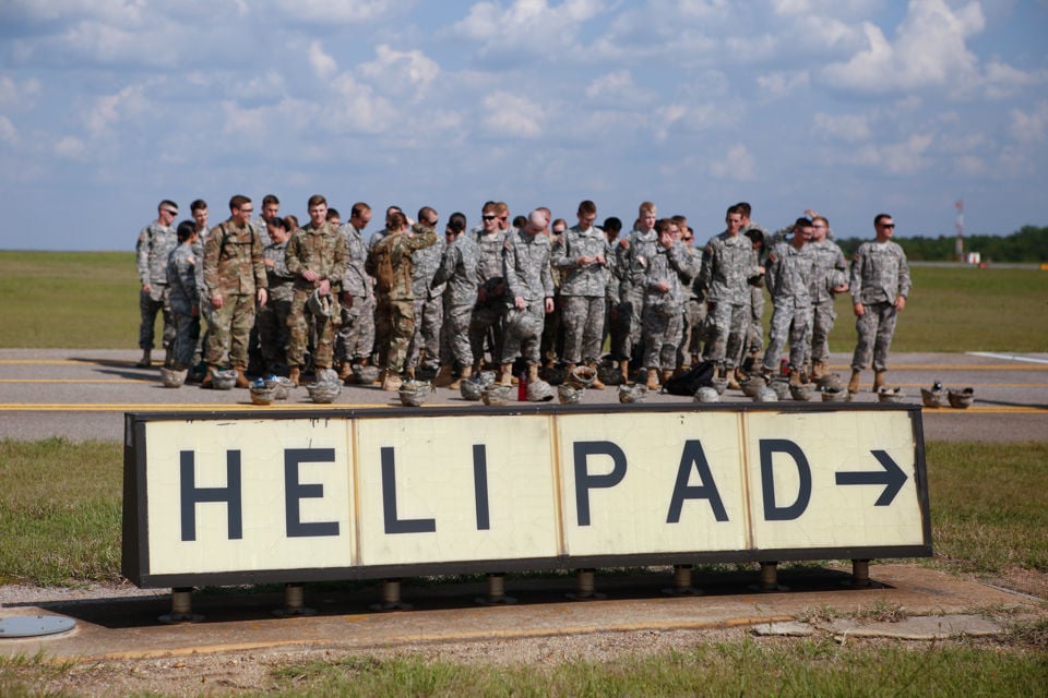 UGA ROTC Cadets ride in Blackhawk helicopter as part of training ...
