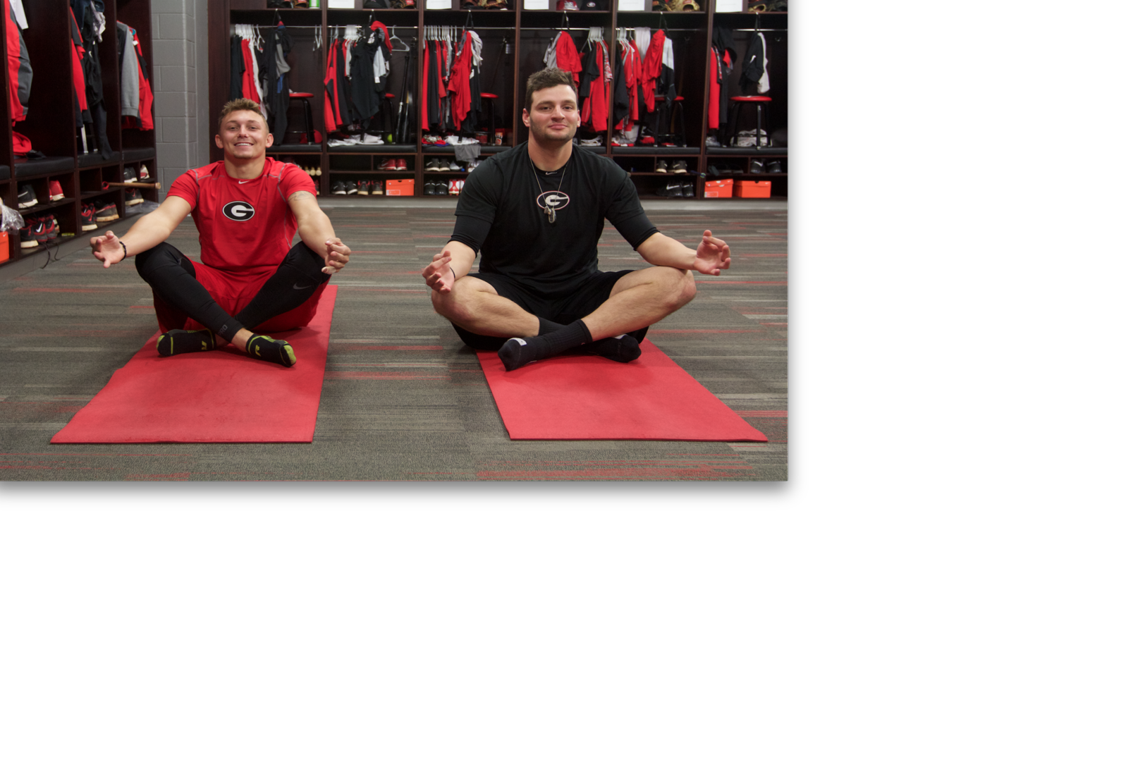 Georgia baseball incorporates yoga into workouts | Georgia Sports ...