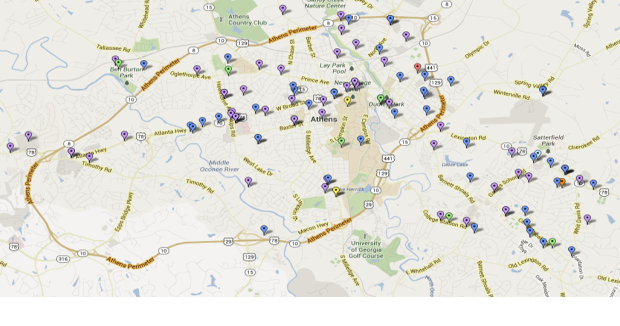Athens crime map, Sept. 16 - 22 | Maps | redandblack.com