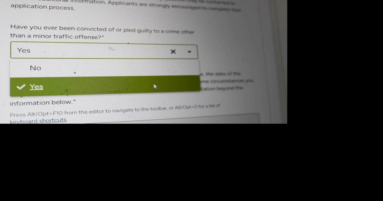 Looking beyond the box: Activists push to remove criminal history ...