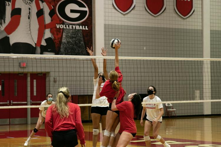 PHOTOS: UGA club volleyball team scrimmages with virtual fans ...
