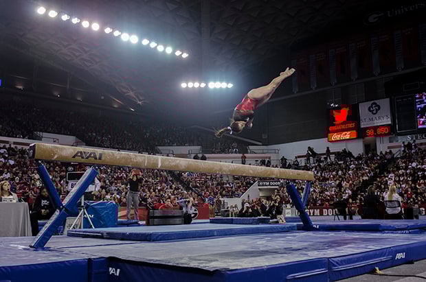 Georgia Gymnastics versus Louisiana State University | | redandblack.com