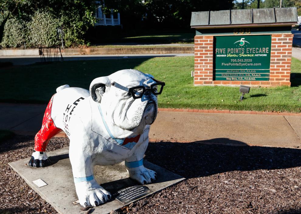 Painted purebreds: Bulldog statues in Athens encourage community ...