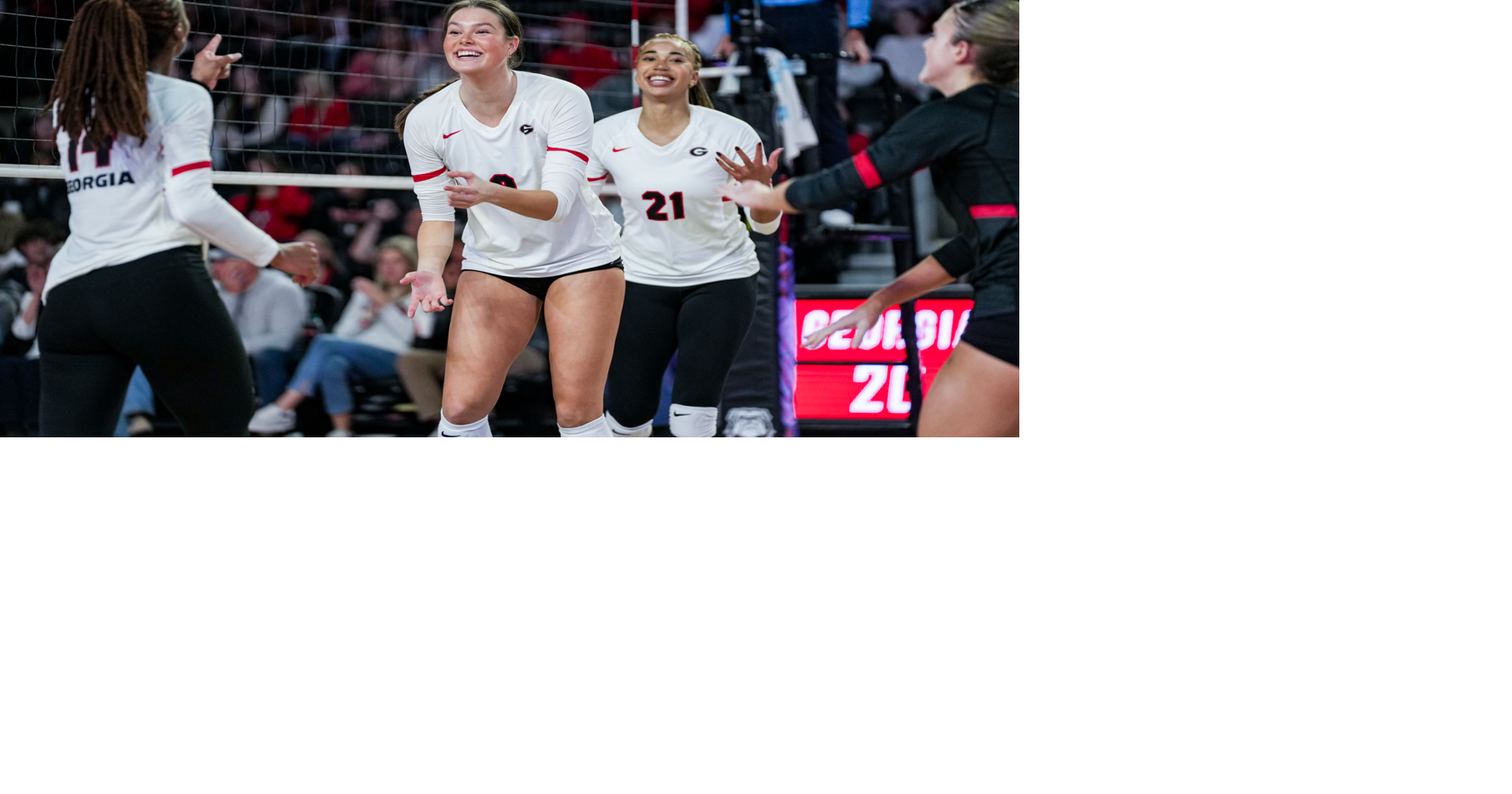 Georgia volleyball dominates Mississippi State in four sets | Georgia ...