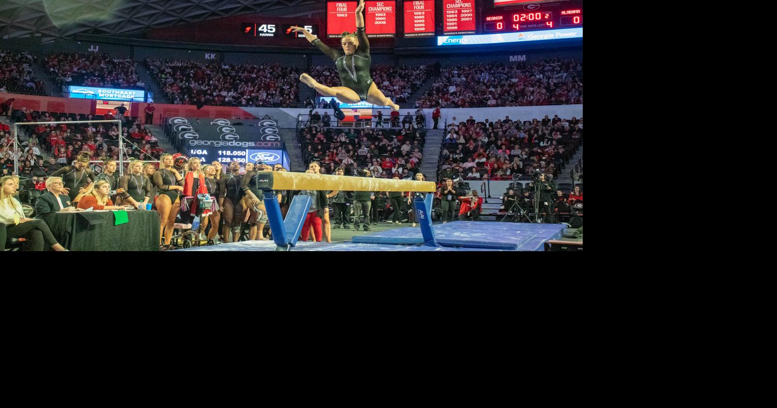 Georgia gymnastics shines on vault but falls to Auburn | Gymnastics ...