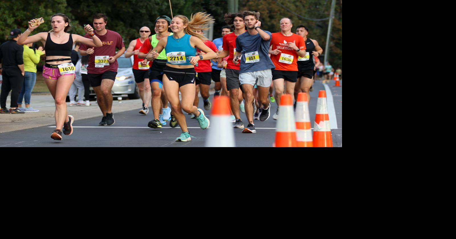 PHOTOS: Runners compete in 14th annual AthHalf half marathon ...