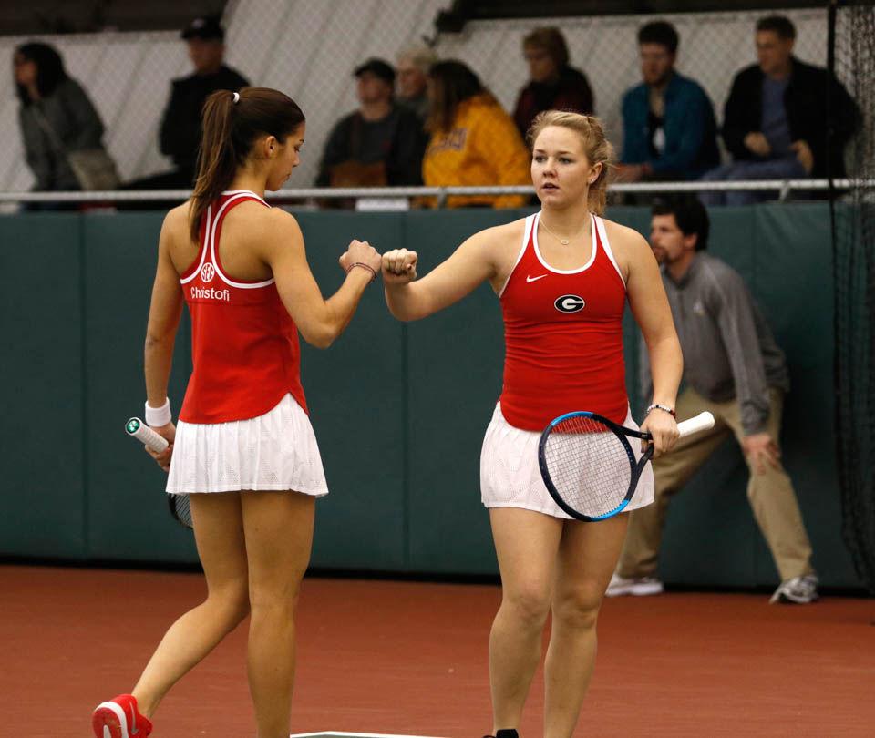 Georgia women's tennis' Morgan Coppoc, Elena Christofi seeking to ...